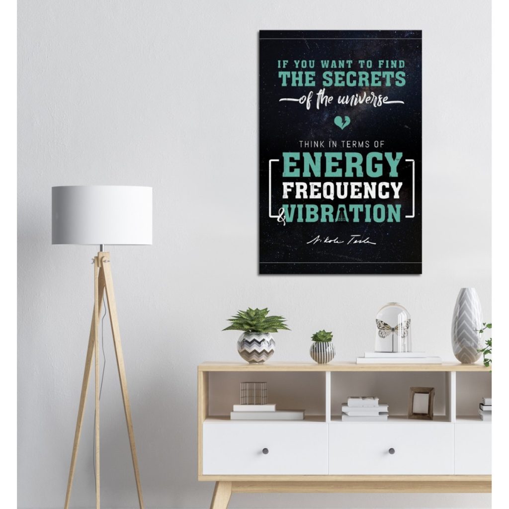 Premium Tesla Canvas Secrets of Universe - Nikola Tesla Legend Store