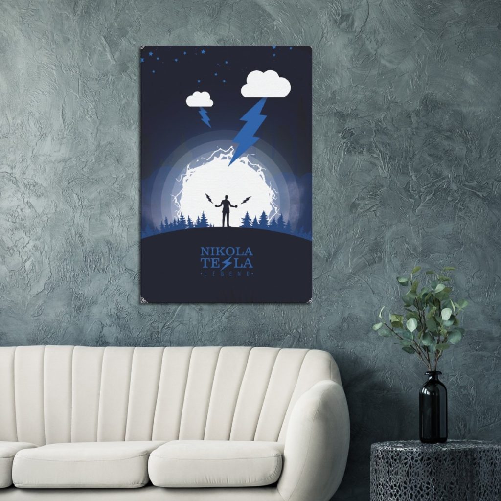 Premium Tesla Canvas Child of Light - Nikola Tesla Legend Store