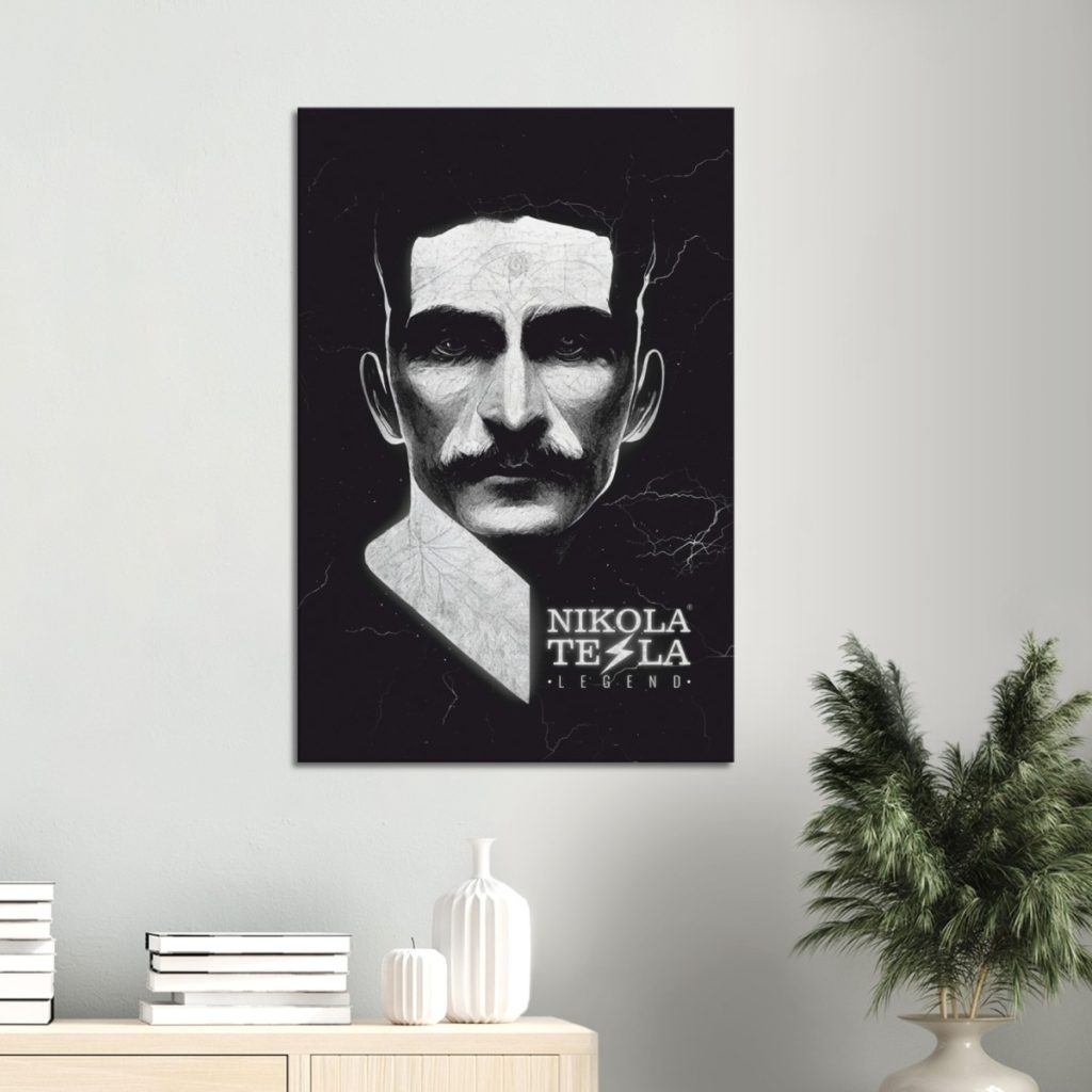 Premium Canvas Tesla Deep Thoughts - Nikola Tesla Legend Store
