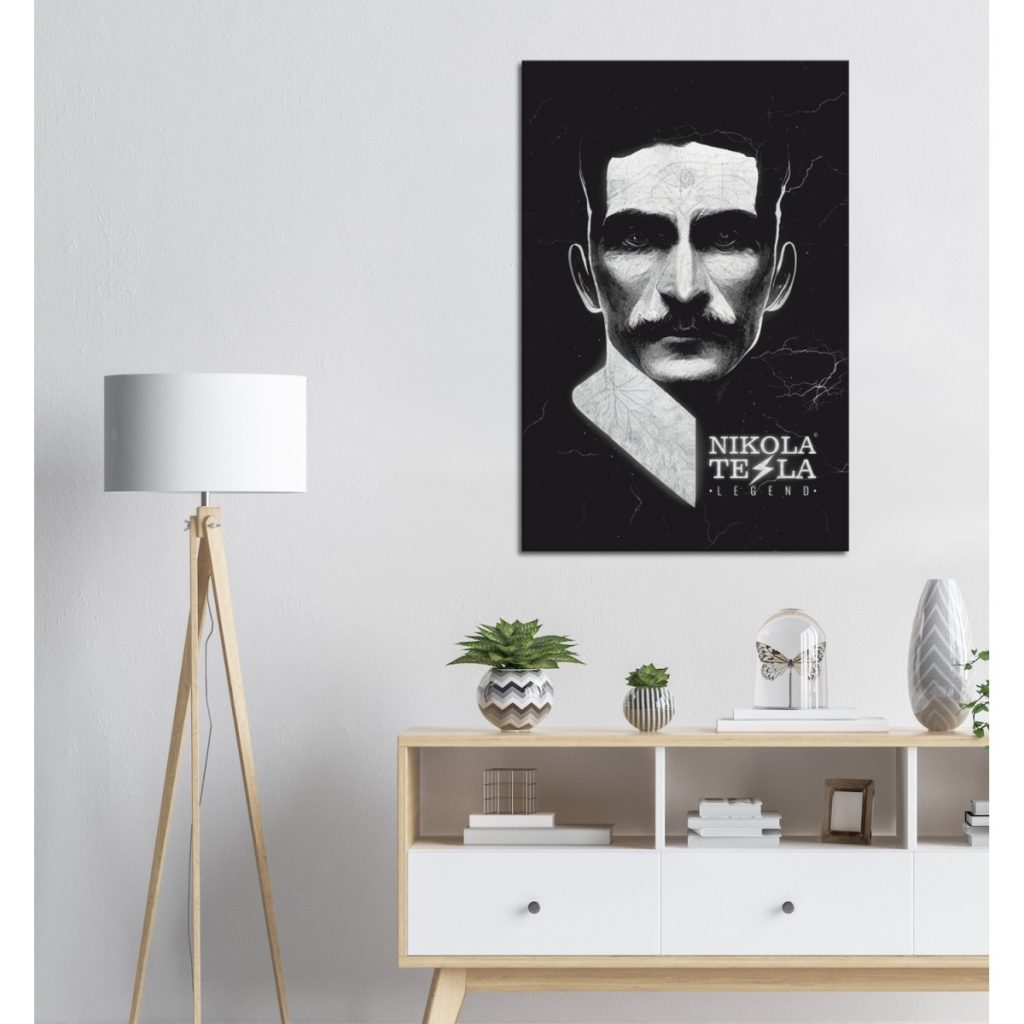 Premium Canvas Tesla Deep Thoughts - Nikola Tesla Legend Store