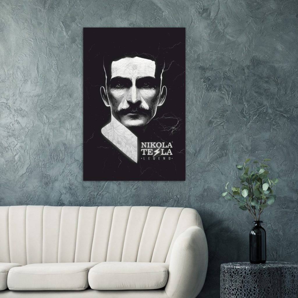 Premium poster Tesla Deep Thoughts - Nikola Tesla Legend Store